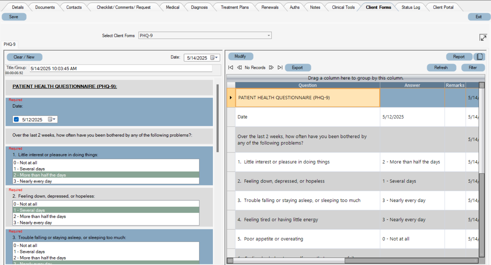 How to Fill Out Q&A Forms – PIMSY EHR Help Desk