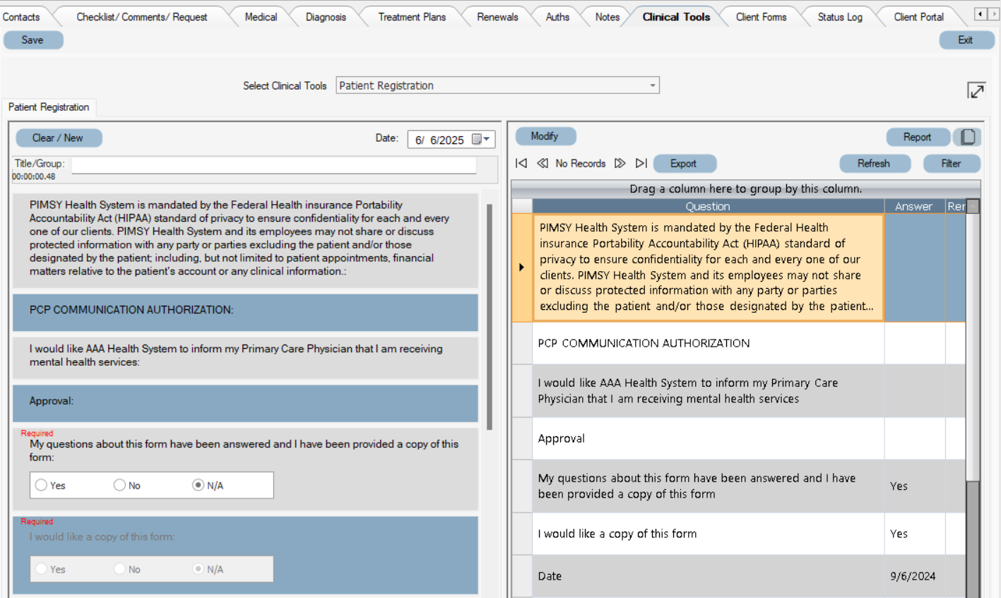 How to Set Up Client Charts – PIMSY EHR Help Desk