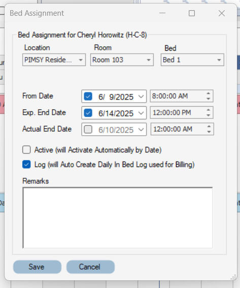 How to use Bed Management – PIMSY EHR Help Desk