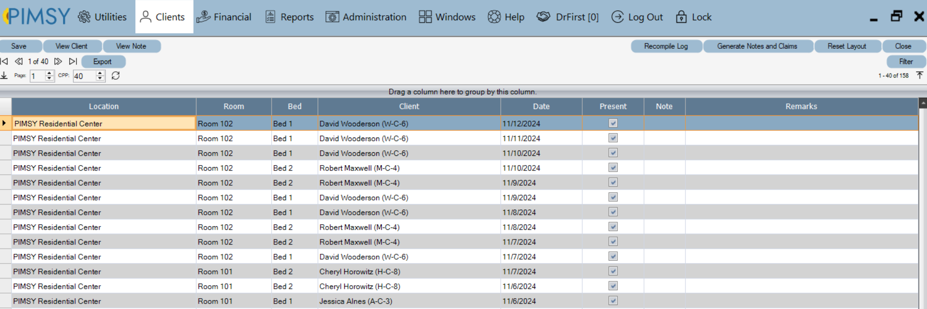 How to use Bed Management – PIMSY EHR Help Desk