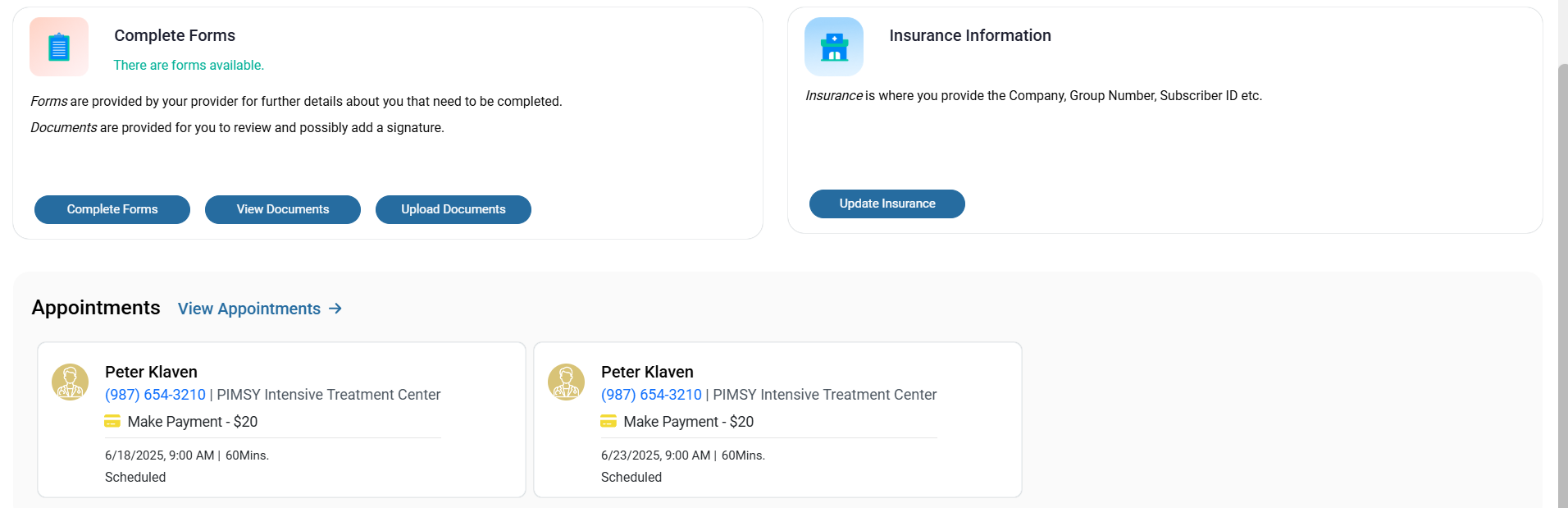 How to Navigate the Client Portal – PIMSY EHR Help Desk