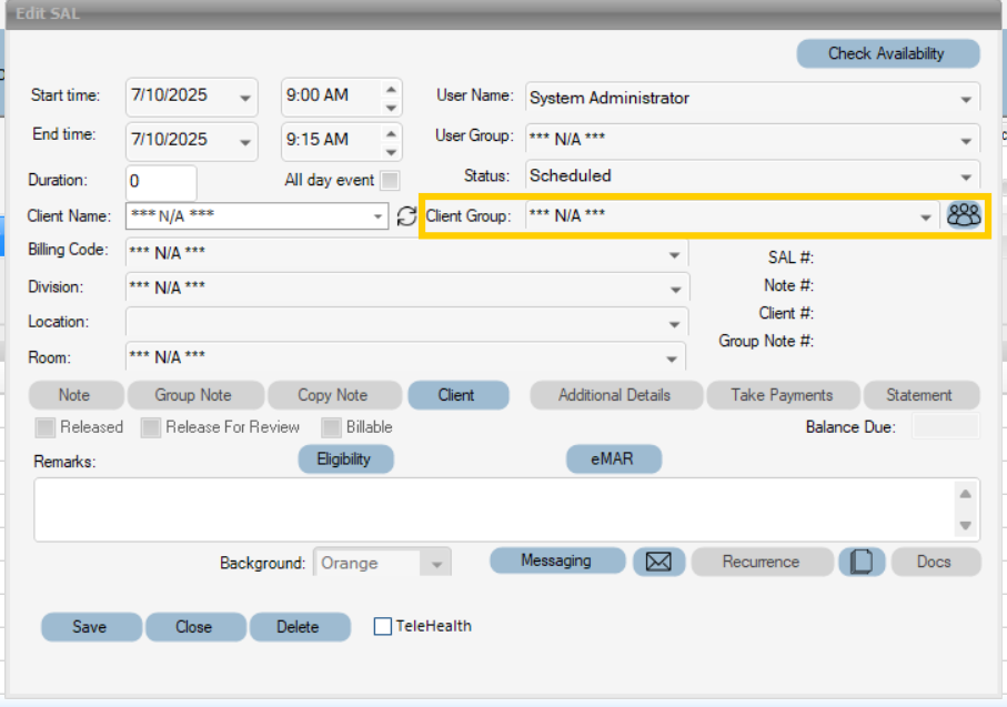 How to Create a Group Note – PIMSY EHR Help Desk