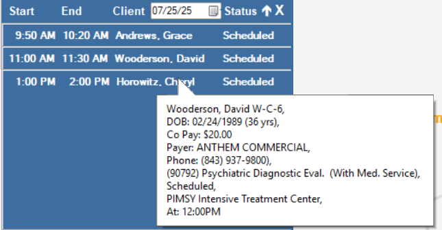 How to Use the Dashboard in Desktop – PIMSY EHR Help Desk