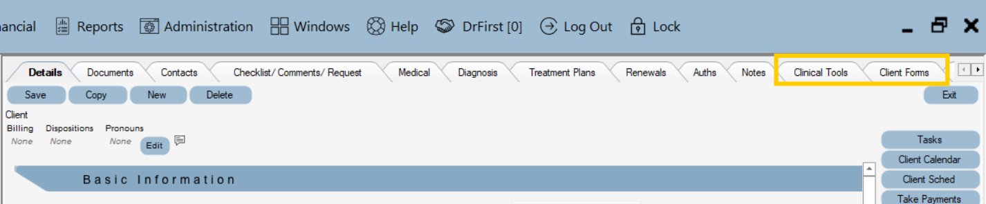 How to Use the Client Audits and Client Surveys Tabs – PIMSY EHR Help Desk