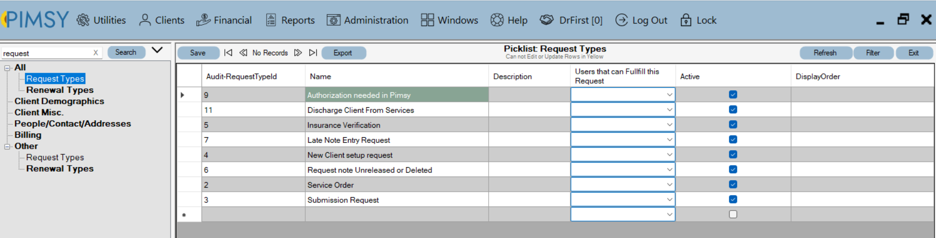 How to Create Requests – PIMSY EHR Help Desk