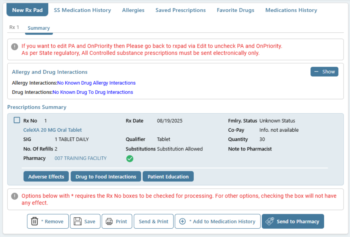 How to Manage Prescriptions with Digital Rx (DRx) – PIMSY EHR Help Desk