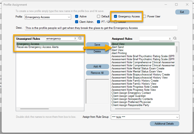 How to Grant Emergency Access (Platinum Only) – PIMSY EHR Help Desk