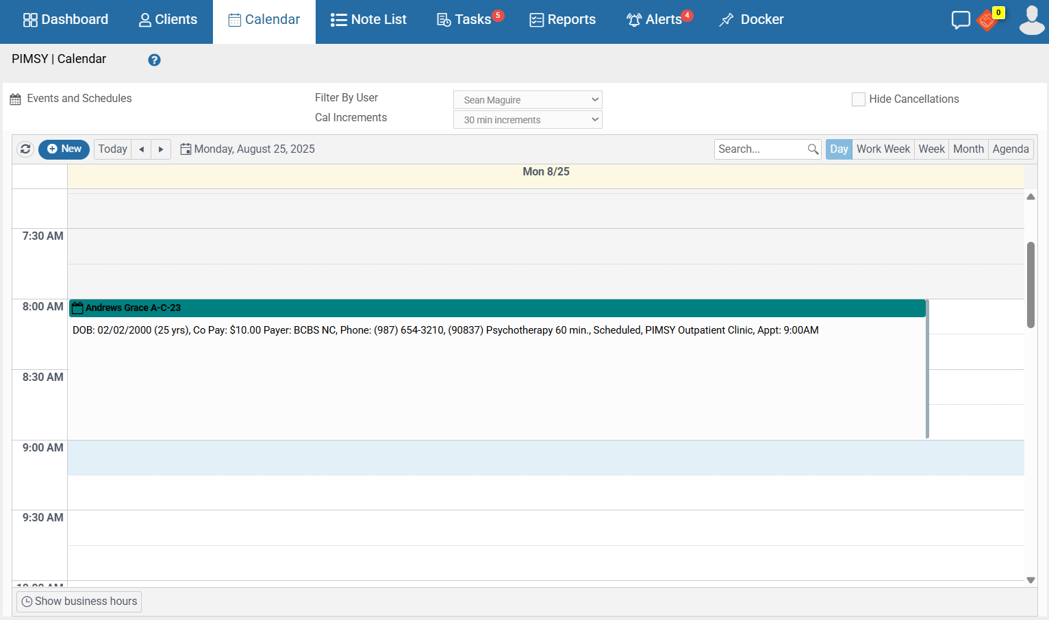 How to Schedule an Appointment in the Portal – PIMSY EHR Help Desk