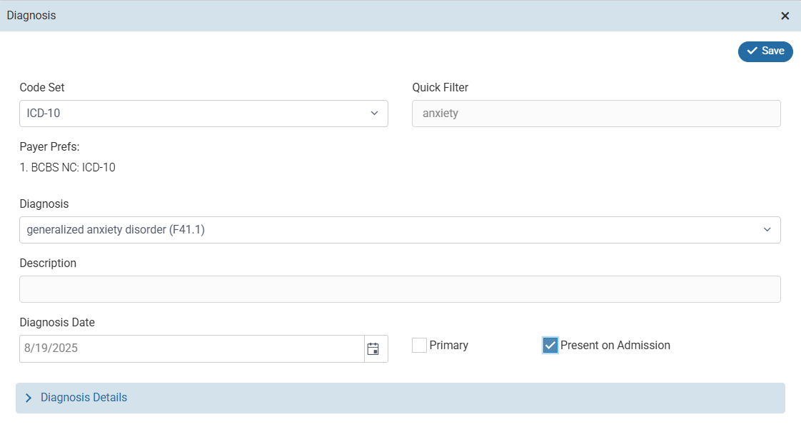 How to Add a Diagnosis to the Client in the Provider Portal – PIMSY EHR Help Desk