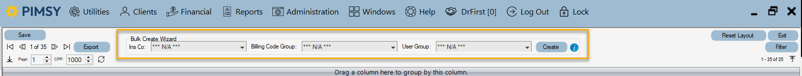 How to Use the Billing Matrix – PIMSY EHR Help Desk
