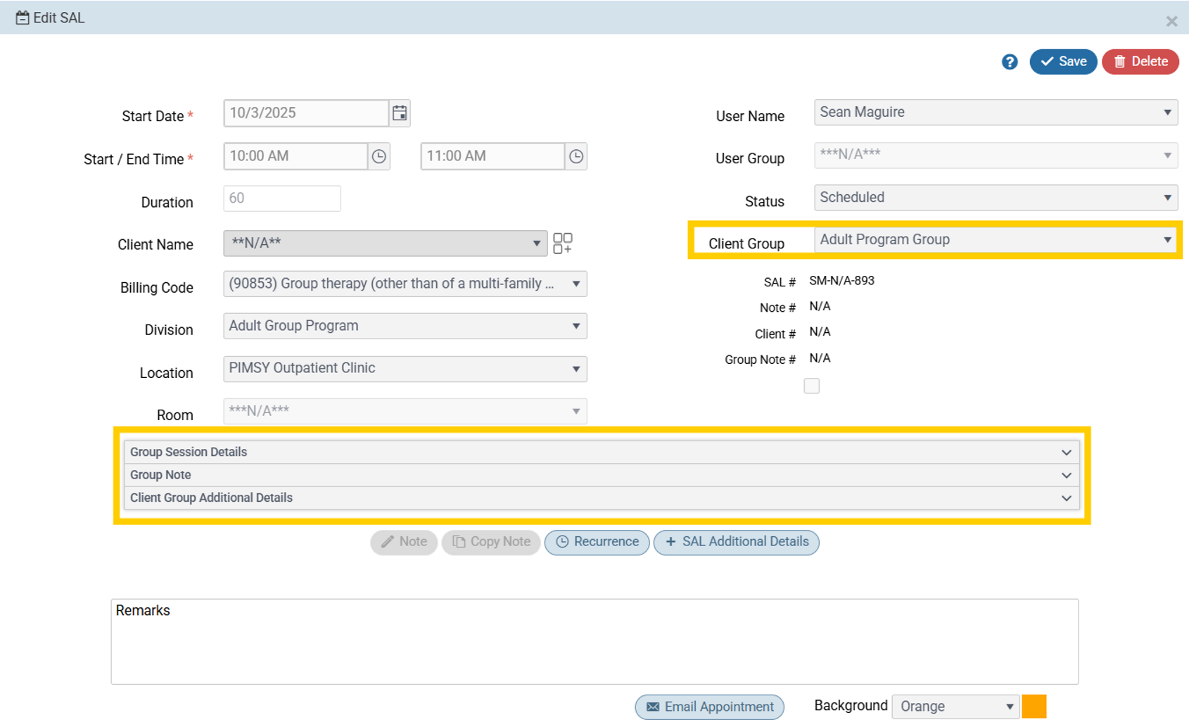 How to Create a Group Note in the Provider Portal – PIMSY EHR Help Desk