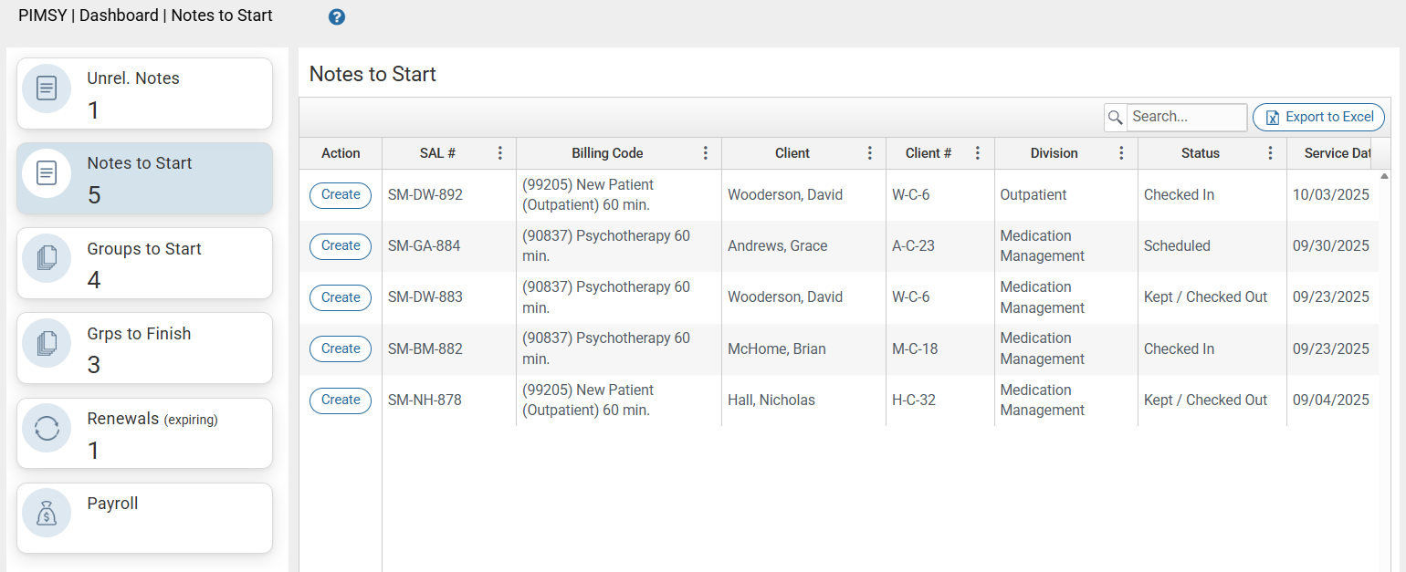 How to Navigate the Provider Portal Dashboard – PIMSY EHR Help Desk