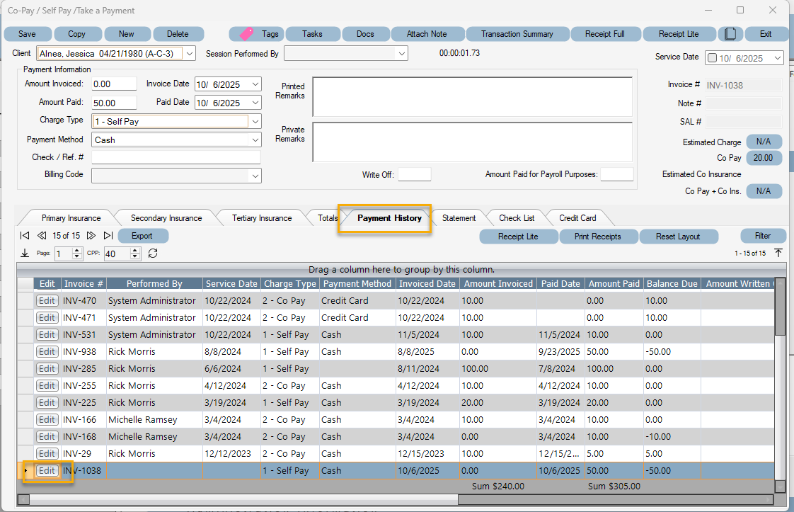 How to Attach a Payment – PIMSY EHR Help Desk