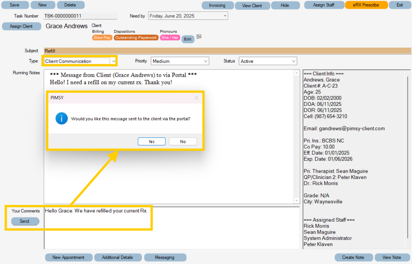 How to Set Up Form/Document Renewal and Messaging Notifications – PIMSY EHR Help Desk